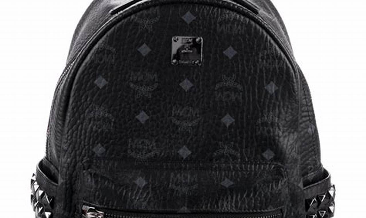Stylish Black MCM Backpack: Iconic & Durable