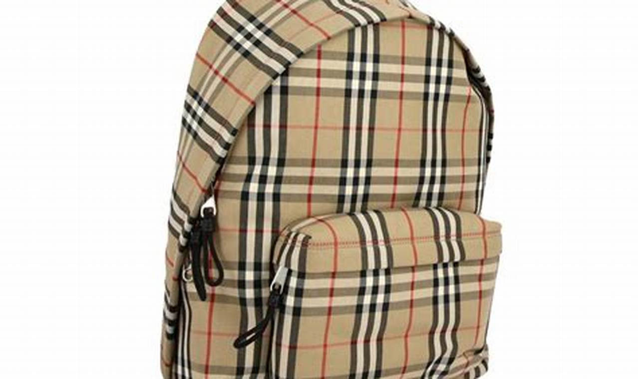 Shop Luxury Burberry Backpack Mens: Styles & Deals