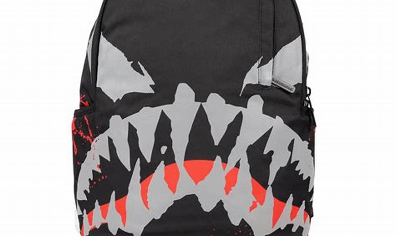 Bold Style: Sprayground Backpack Black & Red Deals Now!