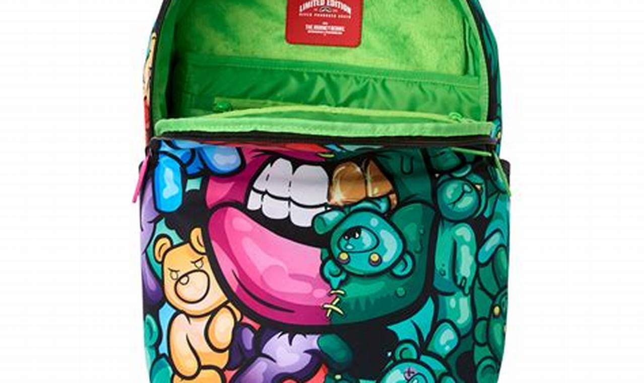 Shop Gummy Bear Sprayground Backpacks Now! Trendy Bags