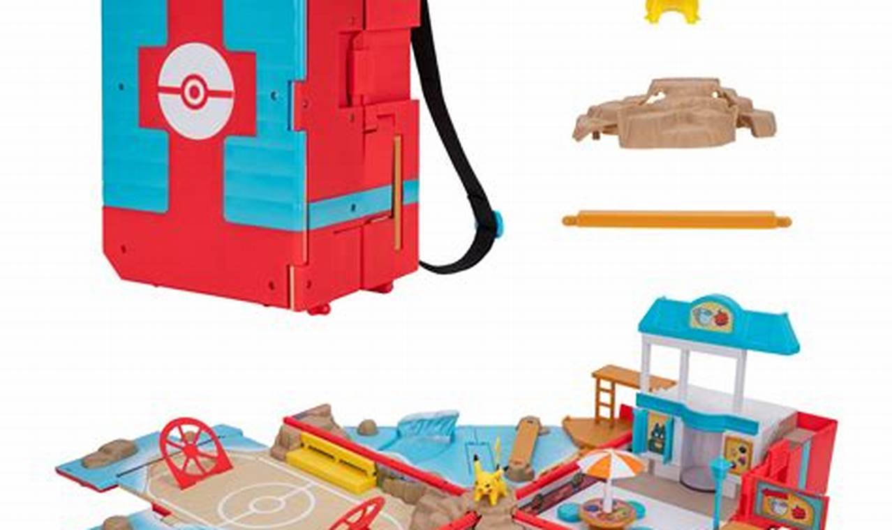 Portable Pokemon Backpack Playset: Adventure Awaits!