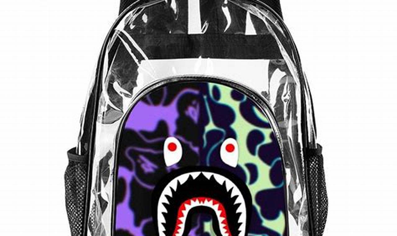 See-Through Style: Clear BAPE Backpack Trend Alert!