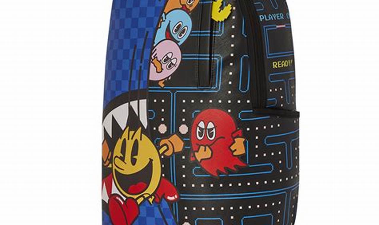 Retro Style: Sprayground Backpack Pacman - Gamer's Gear!