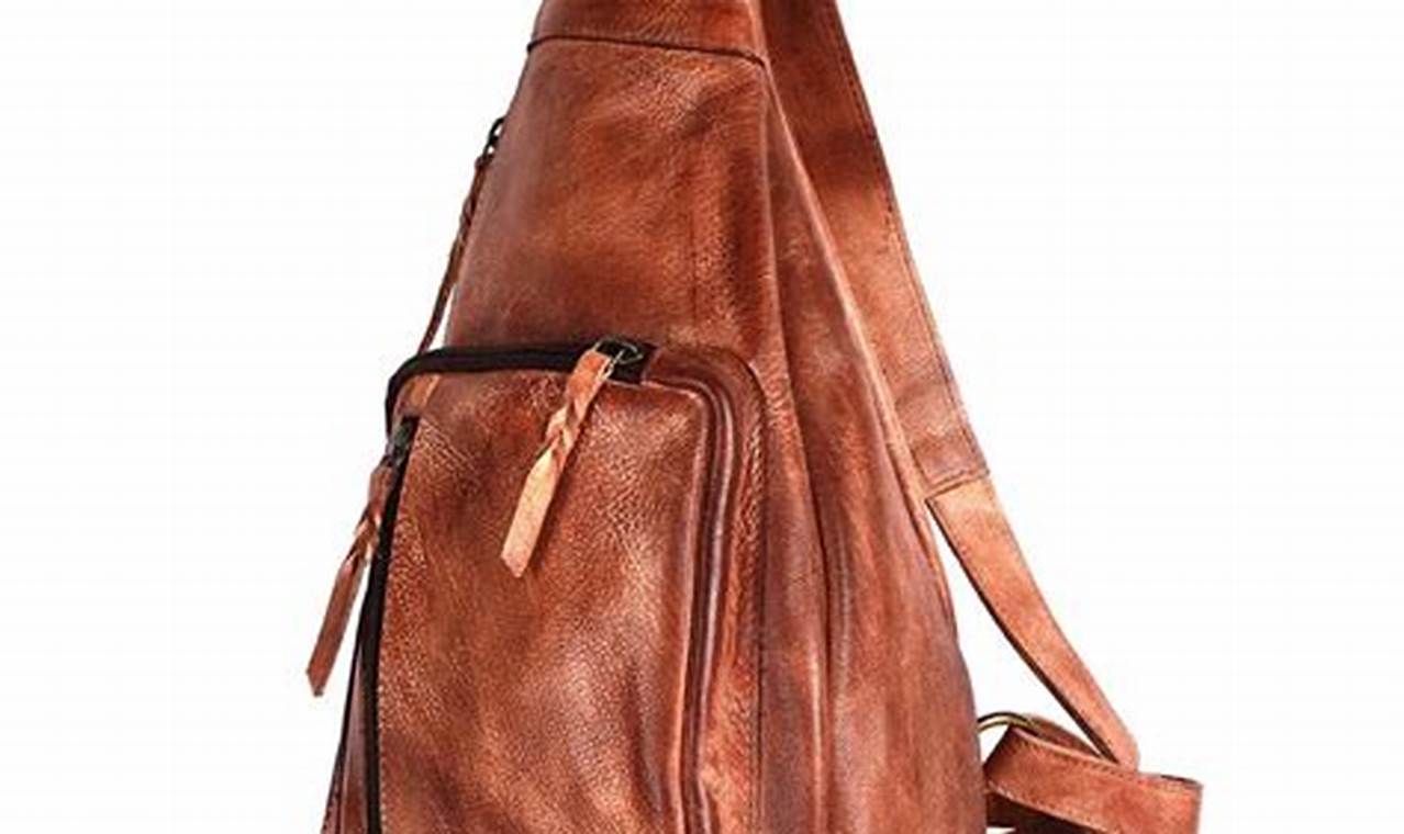 Stylish Leather Sling Backpacks: Your Go-To Leather Bag!