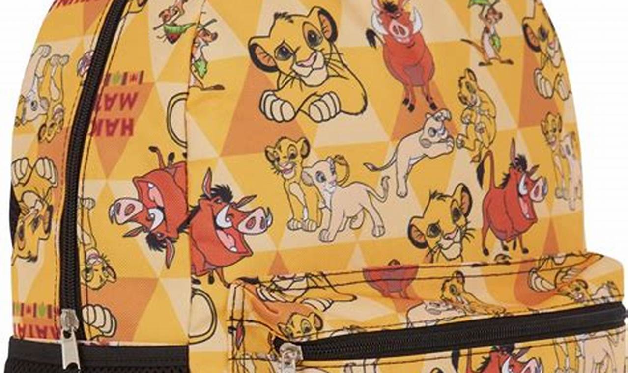 Roar-some Lion King Backpack: Adventure Awaits!